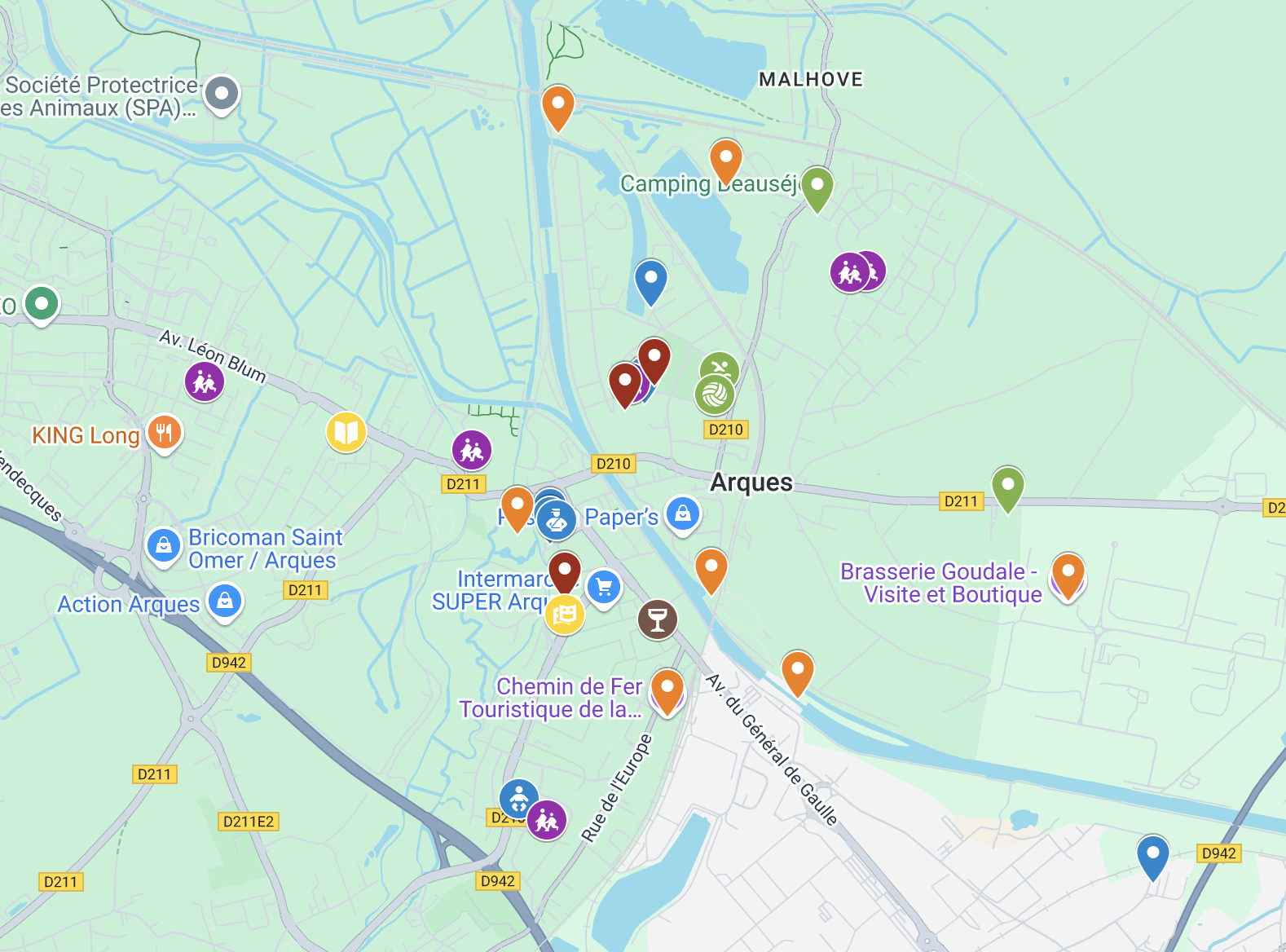 Plan de la ville - Ville d'Arques